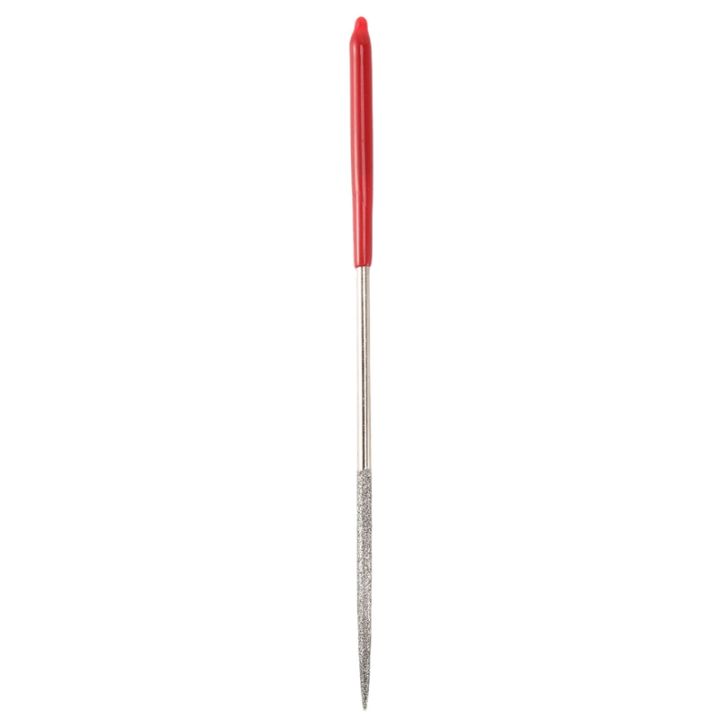 Lapidary Round Rat Tail Diamond Files 3mm x 140mm Silver Tone Red ...