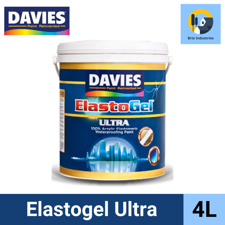 Davies ElastoGel Ultra White 100% Acrylic Elastomeric Waterproofing ...