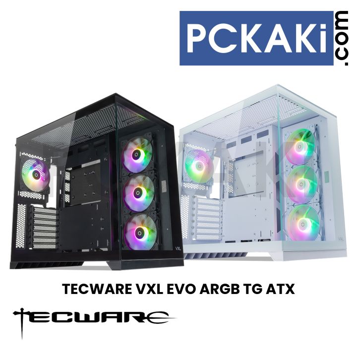 TECWARE VXL / VXL EVO ARGB (4X PRE-INSTALLED ARGB FANS) TEMPERED GLASS ...