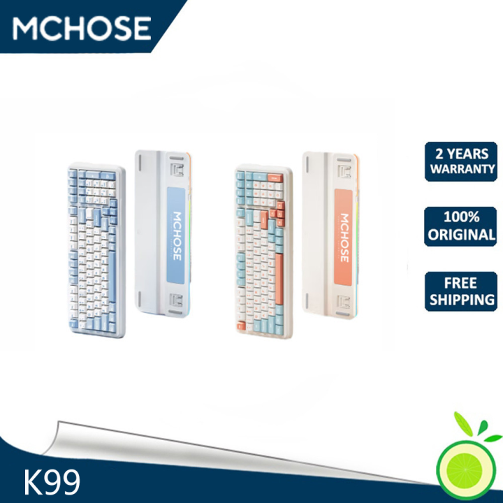 MCHOSE K99 Customized mechanical keyboard Wireless Bluetooth three mode esports game dedicated ...