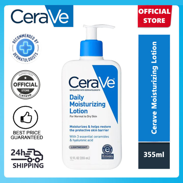 Cerave Daily Moisturizing Lotion For Normal to Dry Skin Moisturizes ...