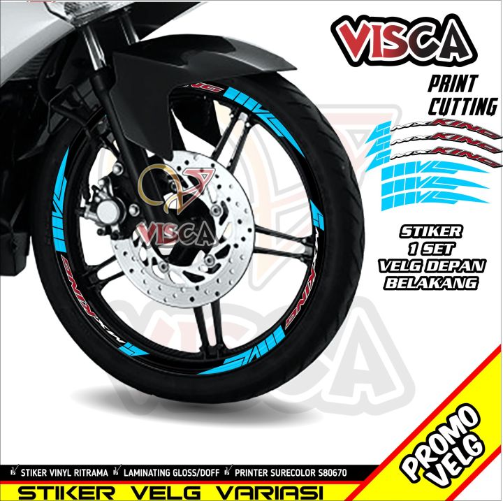 Stiker Velg List Velg Motor Cutting Sticker Velk MX KING Motif MX KING ...