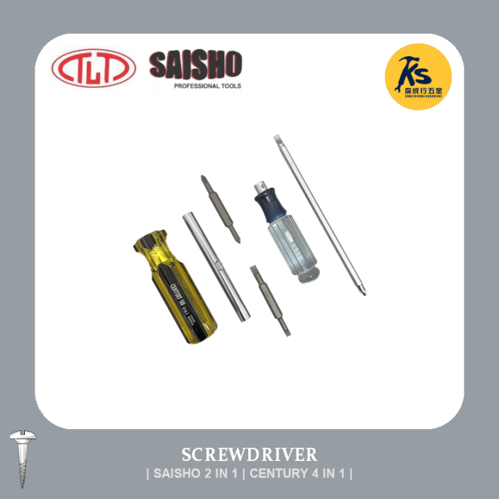 Screwdriver Set ( SAISHO 2 IN 1 | CENTURY 4 IN 1 ) | Lazada
