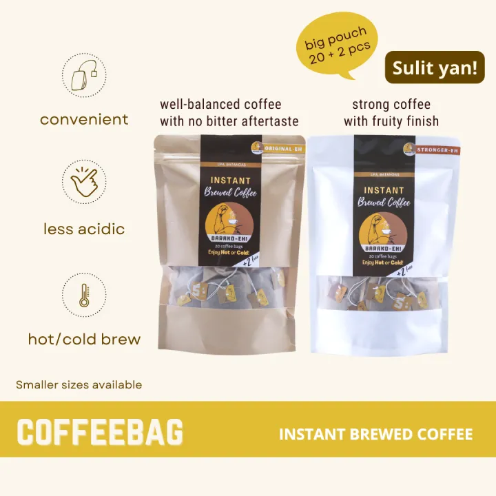 Premium Kape Barako Coffee in Tea Bag 20+2 Pack by barakoeh | Lazada PH