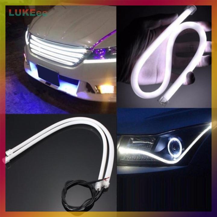 LUKEee 30CM DRL Flexible LED Tube Strip Daytime Running Lights Car ...