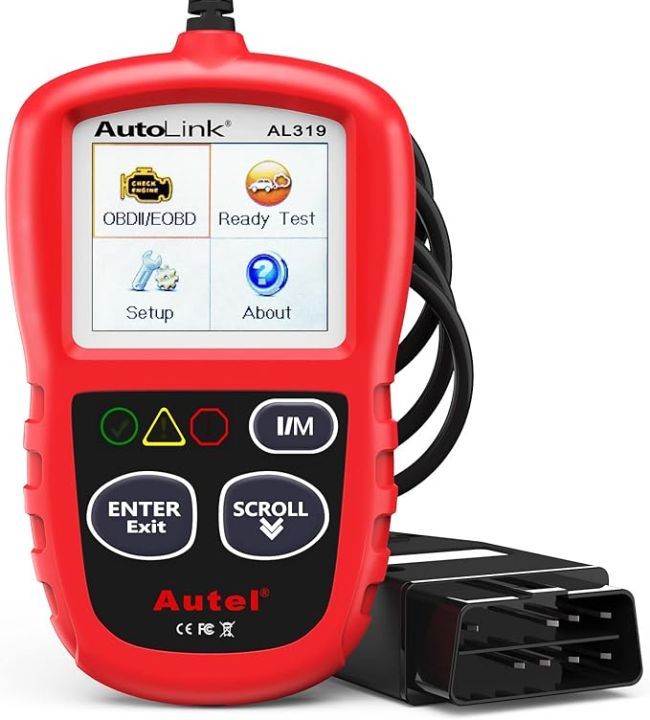 Autel Professional OBD2 Scanner AL319 Code Reader, Enhanced Check and ...