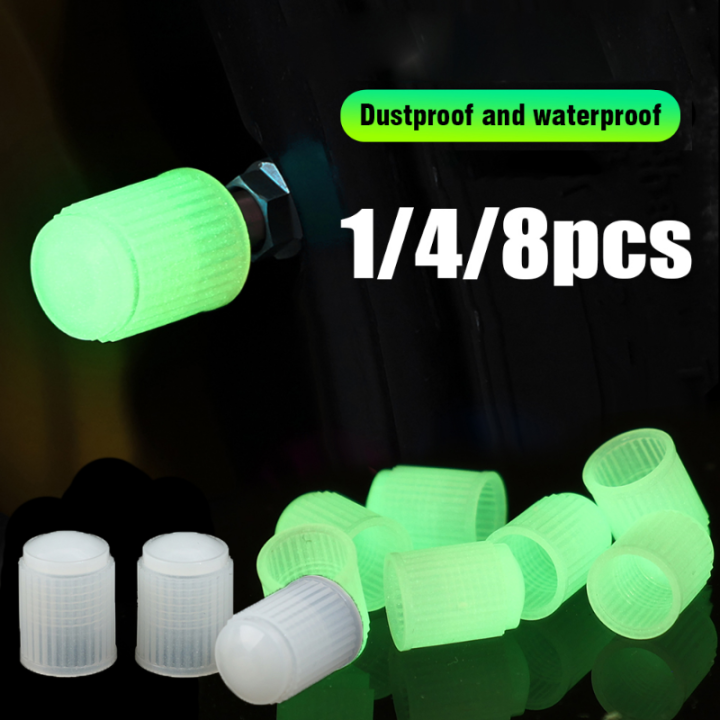 1/4/8Pcs Tire Van Che Hiệu Ứng Phát Sáng Xe Lốp Xe Gắn Máy Bánh Xe Rim ...