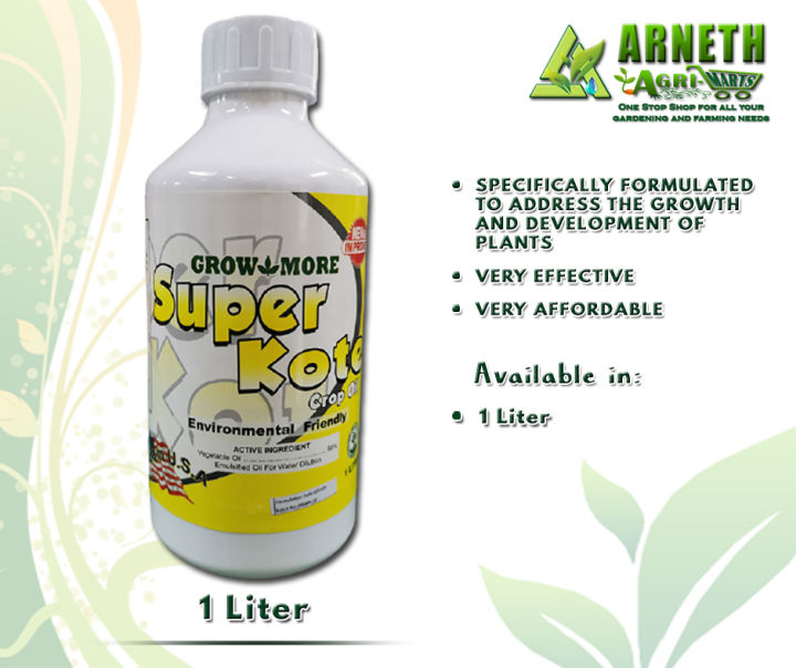 GROW MORE SUPER KOTE/PROTEX CROP OIL (1 LITER) | Lazada PH