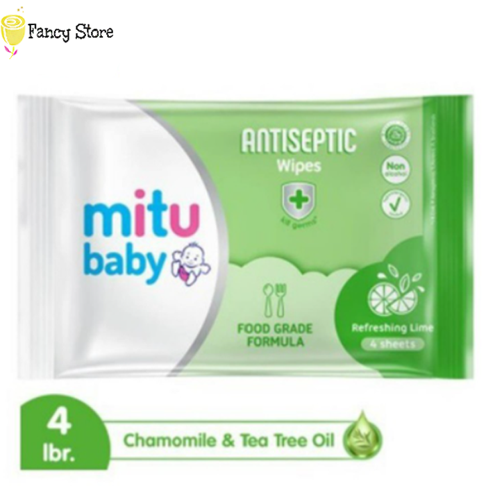 Tissue Basah Mitu Baby Antiseptik 4 Sheets | Lazada Indonesia