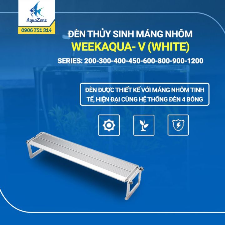 Đèn Led máng nhôm Week Aqua - V (White) Series: 200-300-400-450-600-800 ...