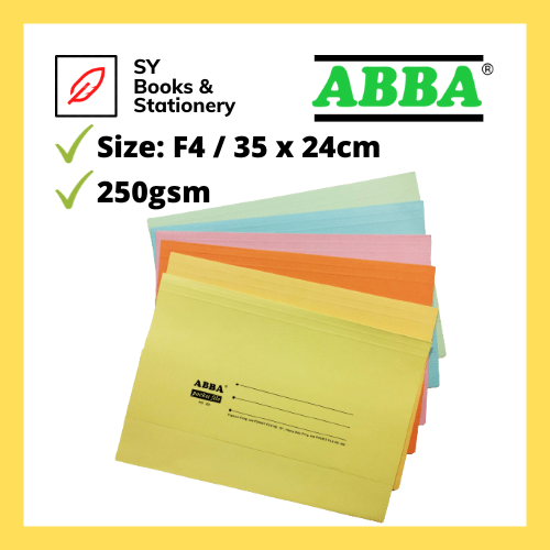 ABBA Manila Pocket File / Fail Kertas / Manila Document Holder – 1 Pc ...