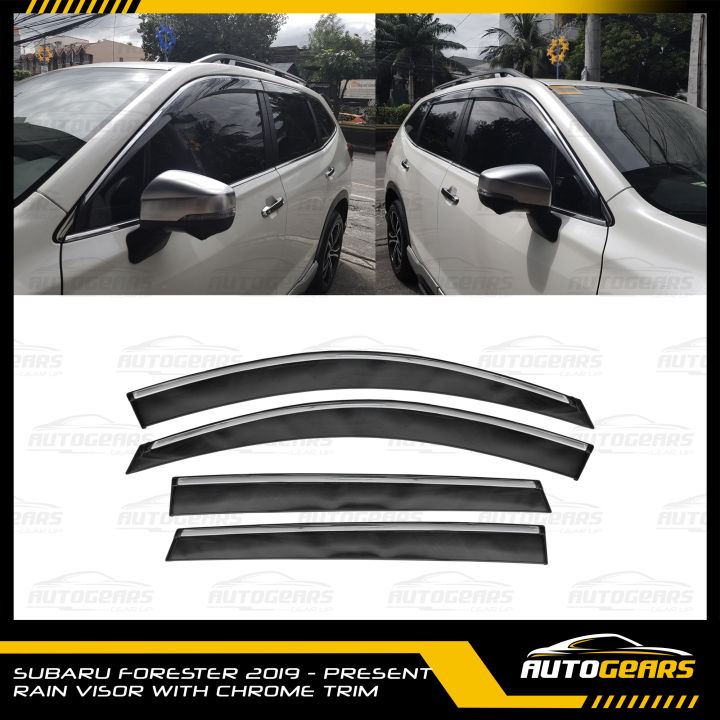 Subaru Forester SK (2019 - 2026) Rain Visor with Chrome Trim V1 | Lazada PH