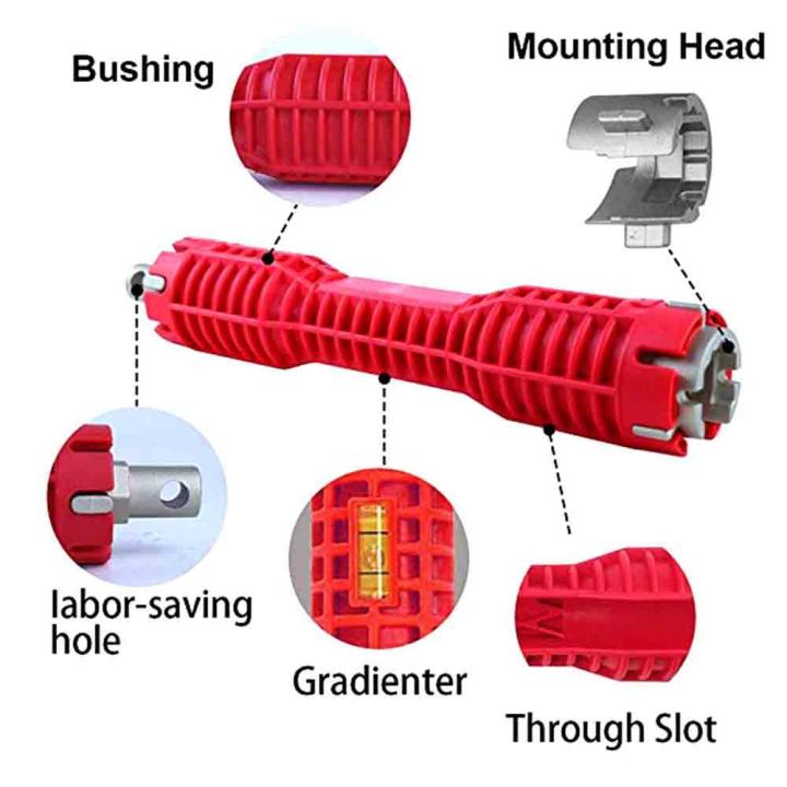 M YI Shop 8 In 1 Faucet and Sink Installer Tool Multi Purpose Tool ...
