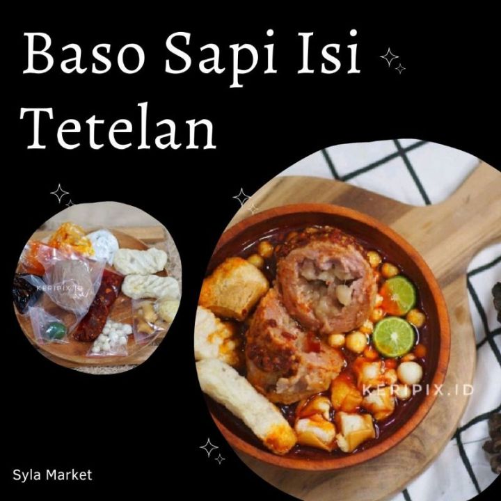 Baso Sapi Isi Tetelan/ baso/ Bakso/ Jajanan Viral/ Jajanan Lada/ Pedas ...