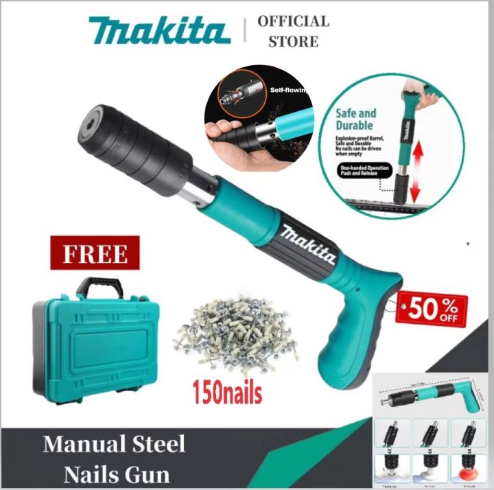 MAKITA Cordless Manual Steel Nail Gun Tufting Rivet Gun Tool Nail Punch ...