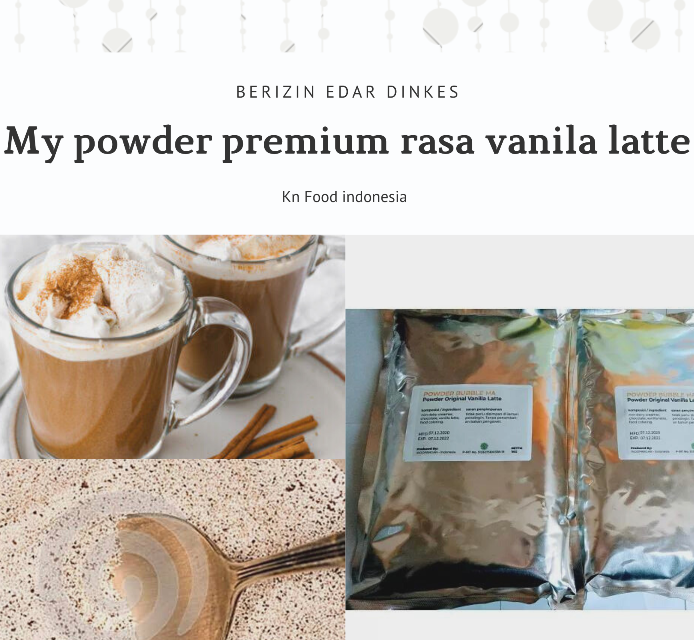 bubuk powder minuman rasa vanilla latte premium - 1 kg | Lazada Indonesia