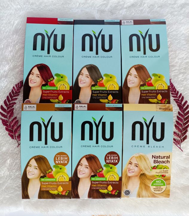 NYU Creme Hair Colour / NYU Hair Colour/Pewarna Rambut/Bleaching ...