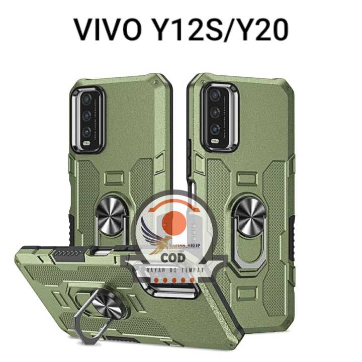 CASING HP VIVO Y20 / Y12S CASE ROBOT HIT EYE RING CASING STANDING NEW ...