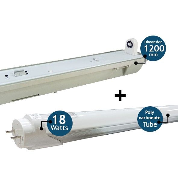 LedlightsMNL T8 Outdoor Fixture with T8 Tubes 18 Wattage | Double Ended ...
