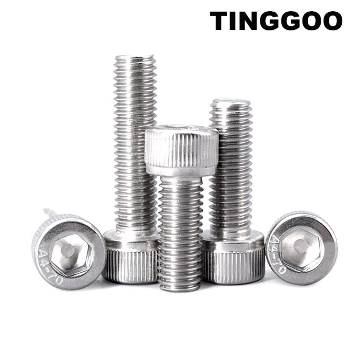 316 A4-70 Stainless Steel Hexagon Hex Socket Head Allen Cap Screw Bolt ...