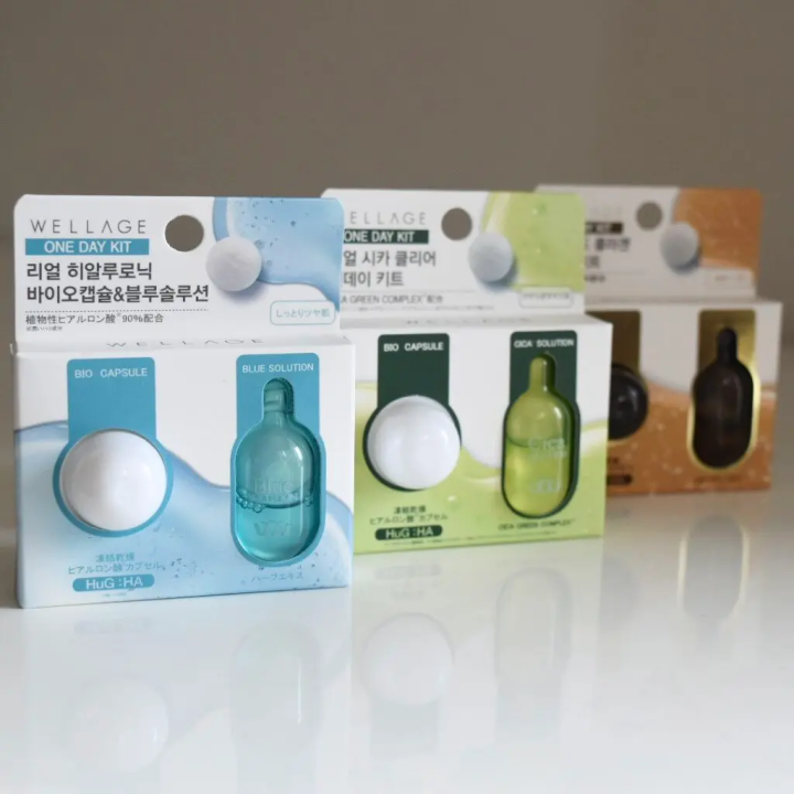 现货 🇰🇷｜Wellage Real Hyaluronic One-Day Kit 高浓缩蛋白 精华胶囊 1日组 | Lazada