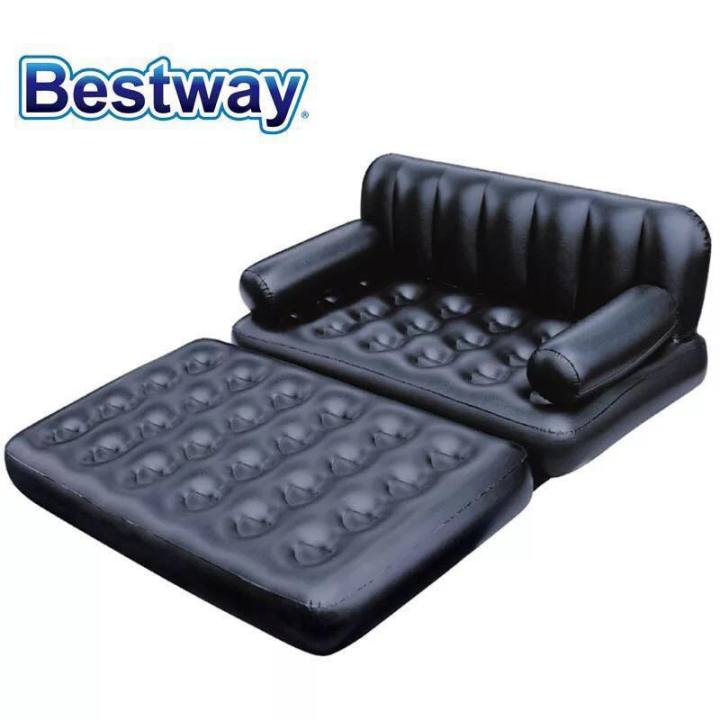 Inflatable Sofa Air Bed Couch- Black02 | Lazada PH