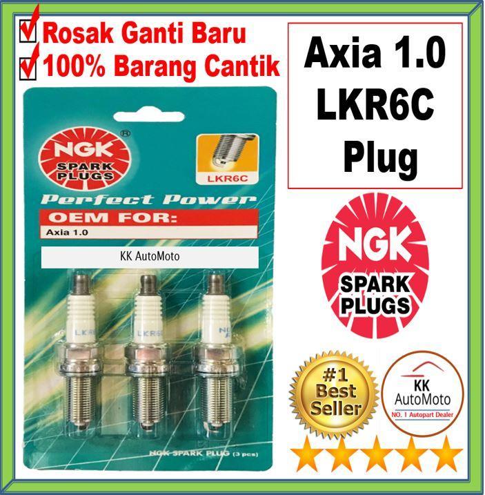 LKR6C NGK Power Spark Plugs Best Plug - Perodua Axia 1.0 - 3 Biji | Lazada