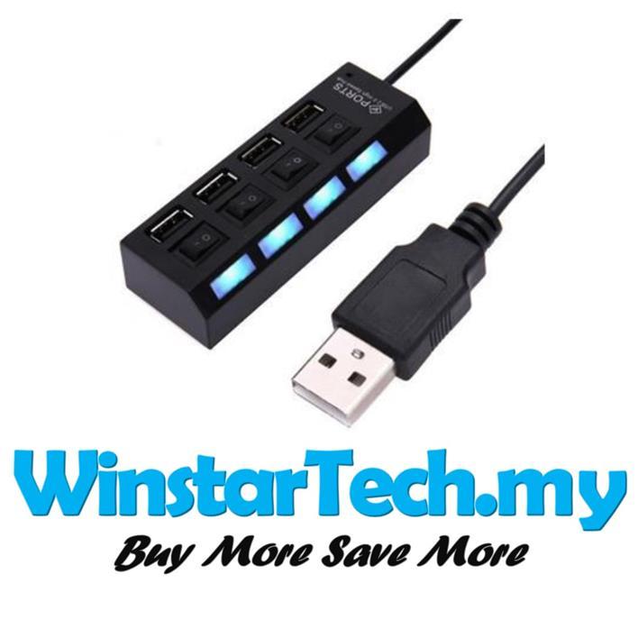 4 Port USB 2.0 USB 3.0 High Speed USB Hub ON/OFF Sharing Switch USB2.0 ...
