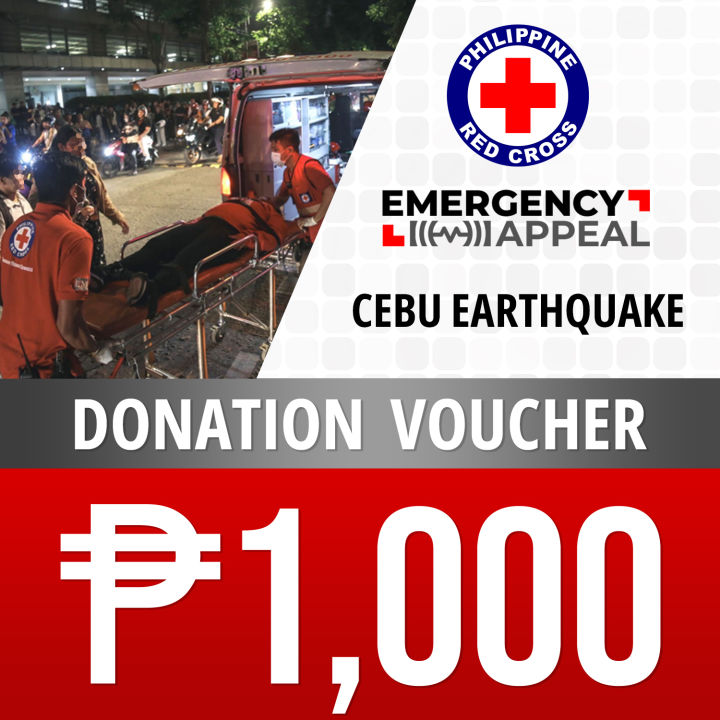 Philippine Red Cross Donation Voucher (Cebu Earthquake) - Php1000 ...