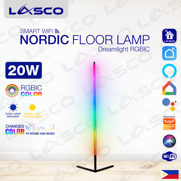 Lasco NEW RGBIC Series Smart Wifi Nordic Floor Lamp Ambient Light ...