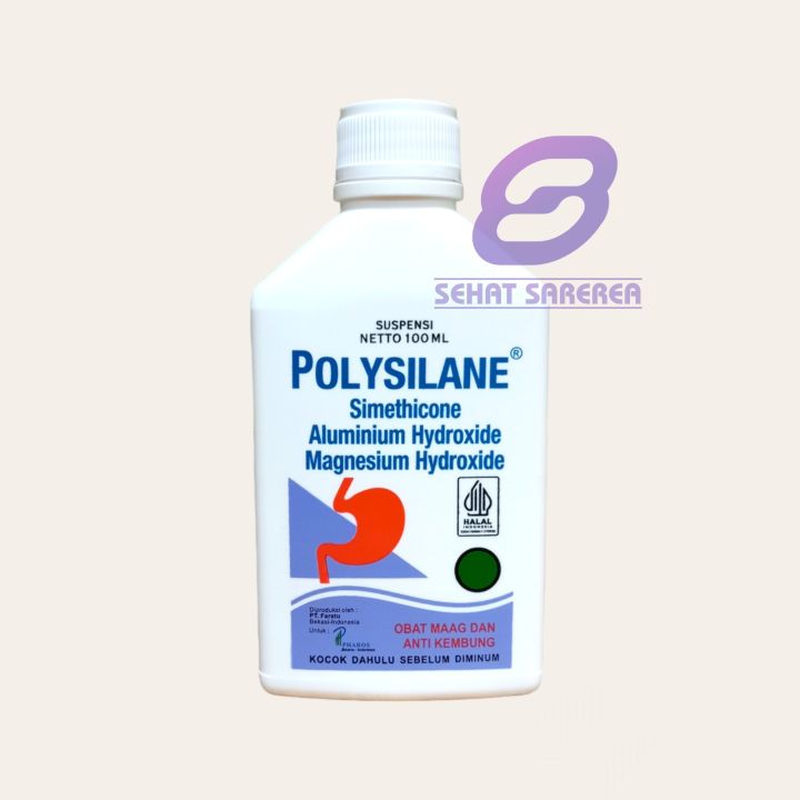 Polysilane Suspensi 100 ml / Obat Maag / Obat Kembung / Obat Maag Cair ...