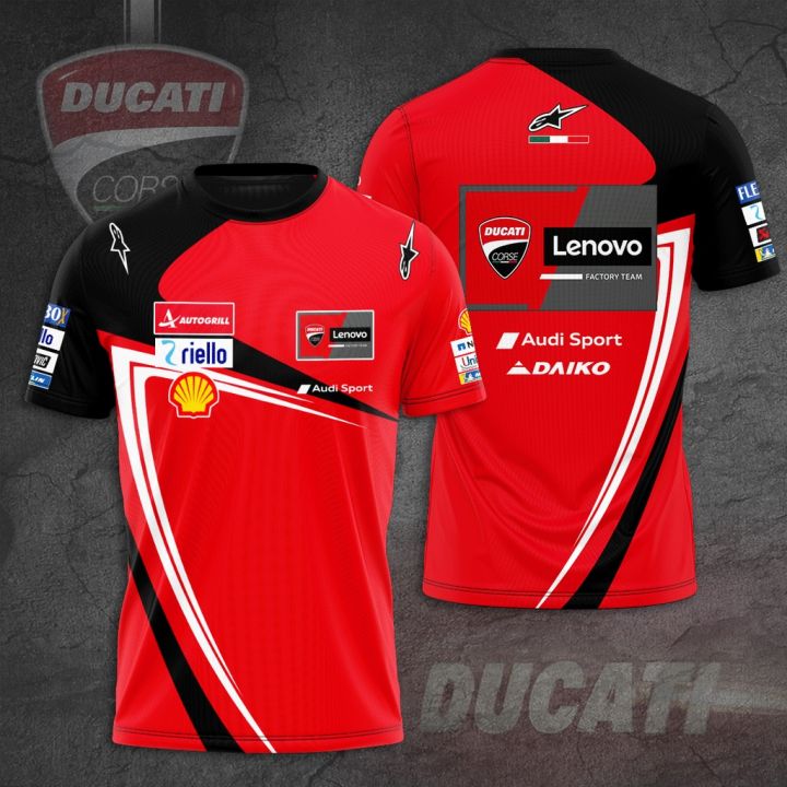 Ducati 3D printed F1T Men's outdoor sports casual fashion t-shirt ...