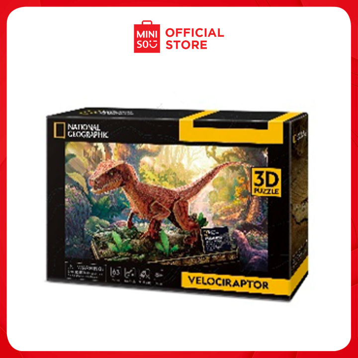 MINISO MINISO National Geography Dinosaur 3D Puzzle(Velociraptor ...