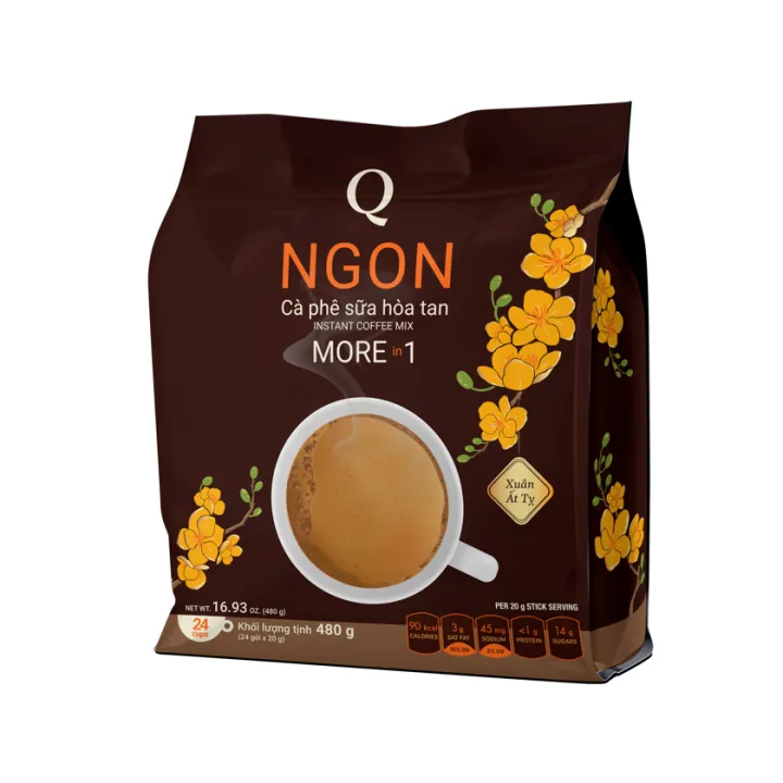 [Freeship 15k cho đơn từ 99k] CÀ PHÊ SỮA NGON TRẦN QUANG BỊCH (24 GÓI X ...