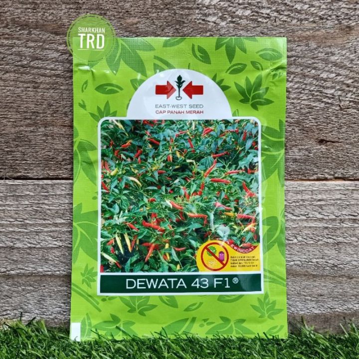 Paket 2250 Seeds DEWATA 43 F1 Biji Benih Cili Api F1 Hybrid Hot Cyenne ...
