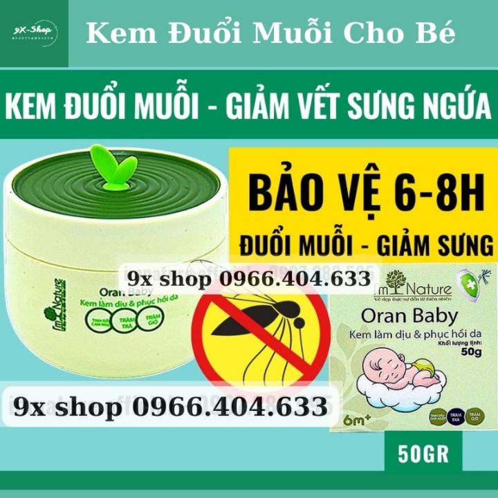 Kem Chống Muỗi Đốt Cho Bé - Làm Dịu Vết Đốt Sưng Ngứa Oran Baby 50gr ...