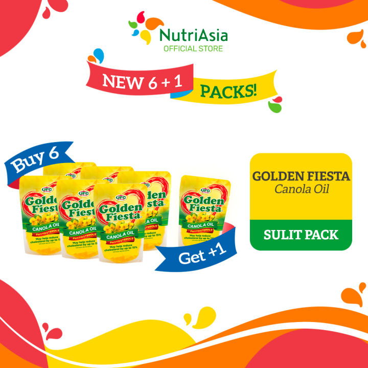 UFC Golden Fiesta Canola Oil 1L SUP 6+1 Sulit Pack | Lazada PH