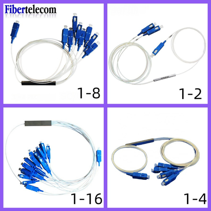 1:2 1:4 1:8 1:16 PLC Splitter Module 1x4 / 8 / 16 SC UPC Fiber Optical ...