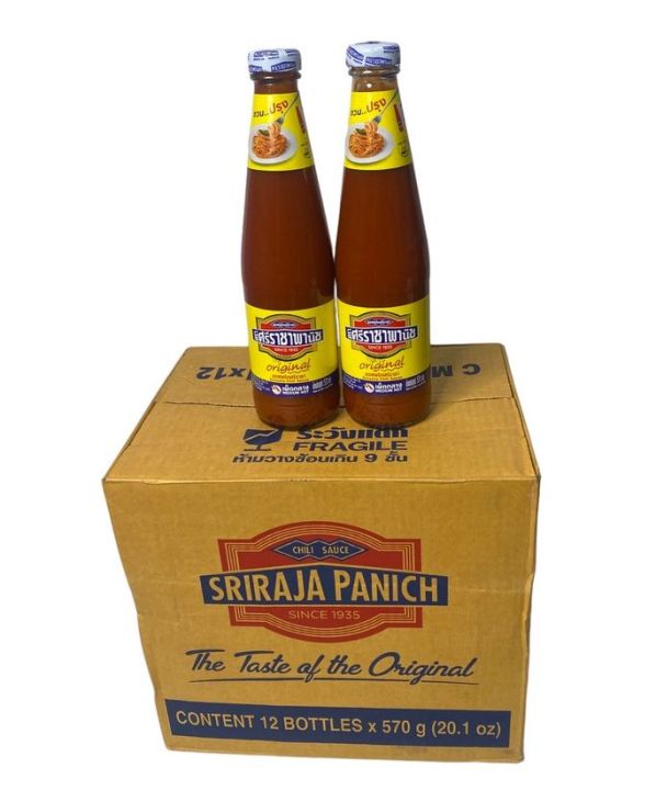 ซอสพริกศรีราชา Original Sriracha Chill Sauce เผ็ดกลาง 570g 1ลัง/บรรจุ 12 ขวด ราคาส่ง ยกลัง ...