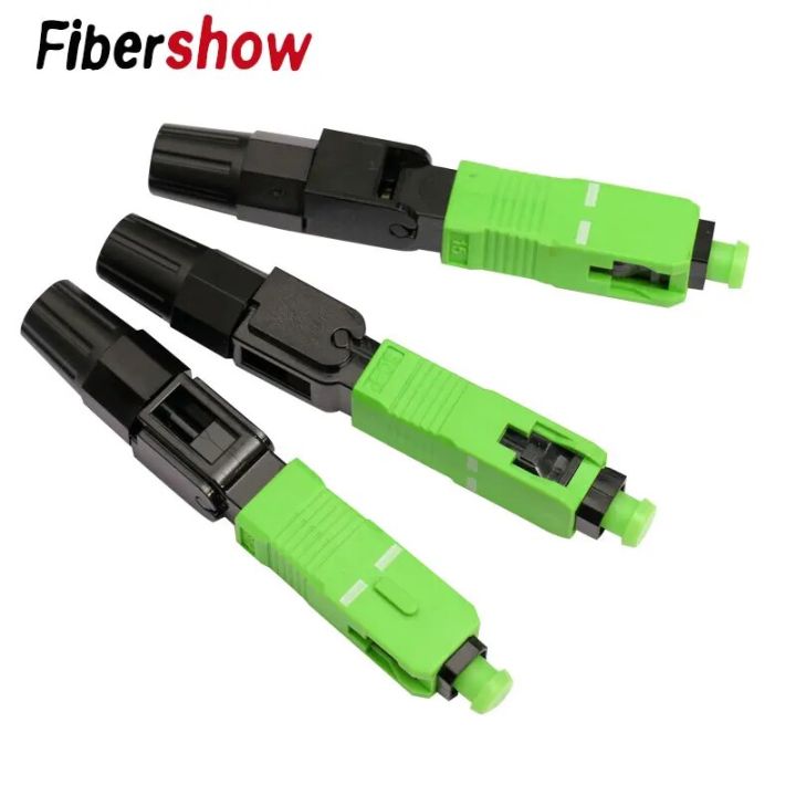Ftth Sc Apc Single-mode Fiber Optic Sc Apc Quick Connector Fiber Optic Fast Connector | Lazada PH