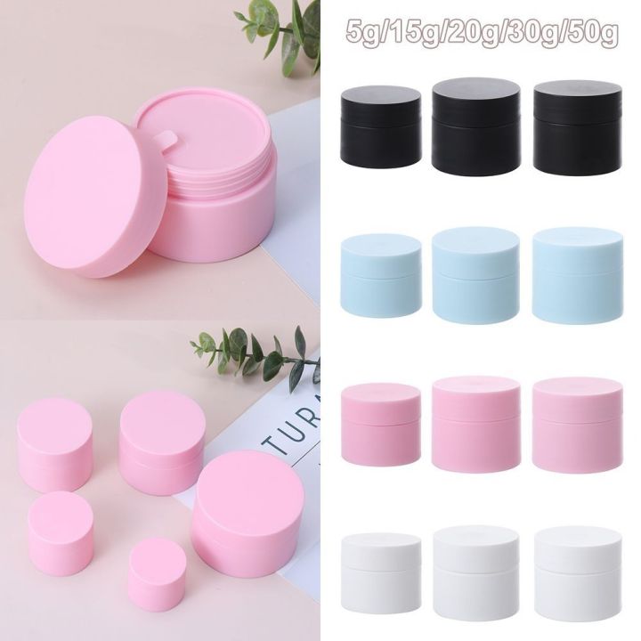 PRAYERF Round Face Cream Bottles 5-100g Plastic Cosmetic Cream Jars ...