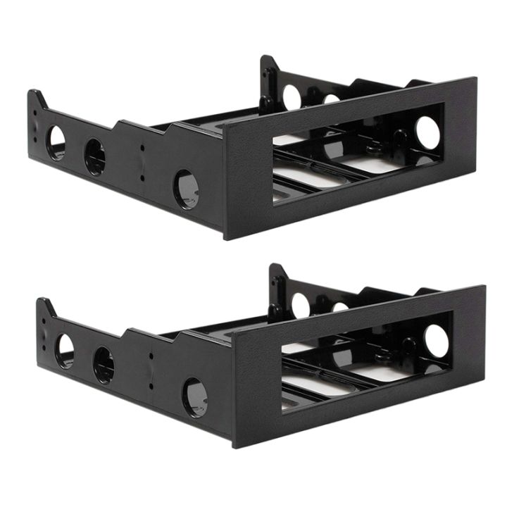 2X 3.5 to 5.25 Hard Drive Drive Bay Front Bay Bracket Adapter,Mount 3.5 ...