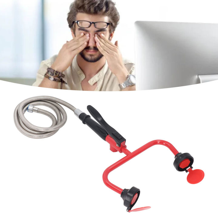 Emergency Eye Wash Station Sink Eye Flush Shower Easy Using Dual Filter ...
