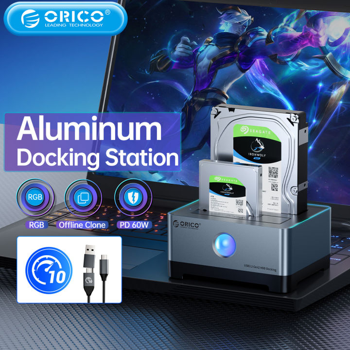 ORICO Hard Drive Station Type-C Aluminum 2.5/3.5 Inch HDD Case 10Gbps ...