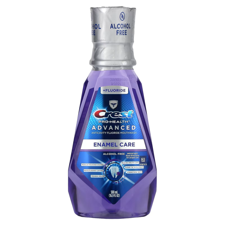 Crest, Enamel Care, Anticavity Fluoride Mouthwash, Alcohol Free, 500 ML ...