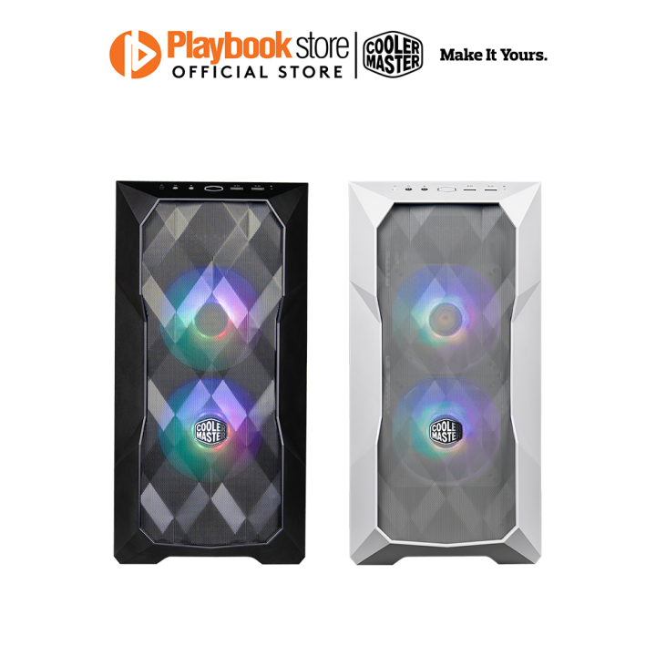 Cooler Master MasterBox TD300 Mesh Black/White Mini Tower Dual ...