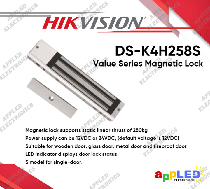 Hikvision DS-K4H258S Electro Magnetic Lock | Lazada PH