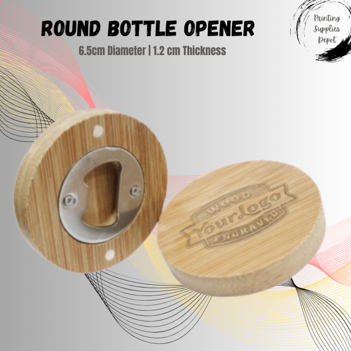 PSD - ROUND BAMBOO OPENER WITH MAGNET PLAIN | Lazada PH