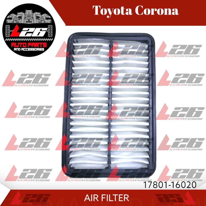 L26AUTOPARTS TOYOTA CORONA AIR FILTER AIR CLEANER 17801-16020 A-8162 ...