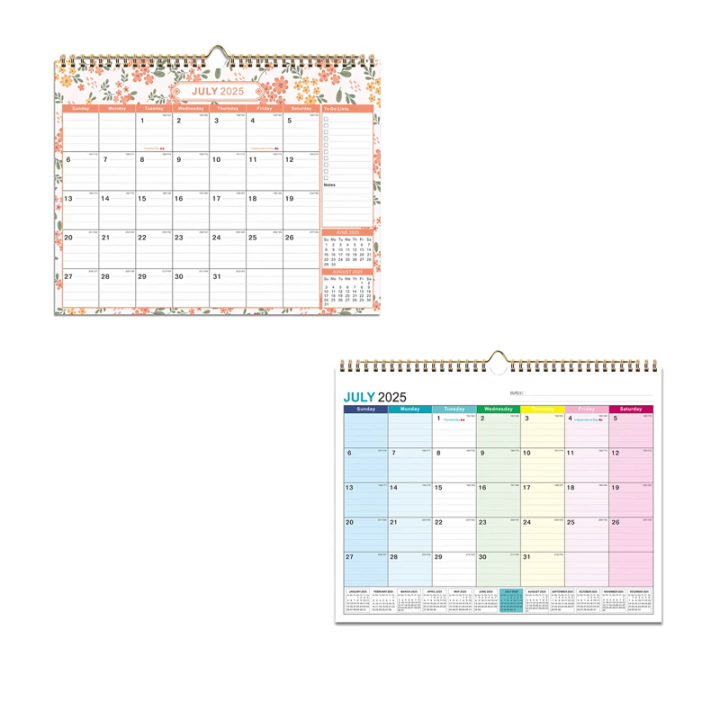 2025-2026 Hanging Calendar Weekly Planner Wall Calendar School Year ...